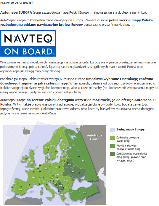 AutoMapa Europa BOX ELEKTRONICZNY (Polska PL + Europa) dla systemu Windows
